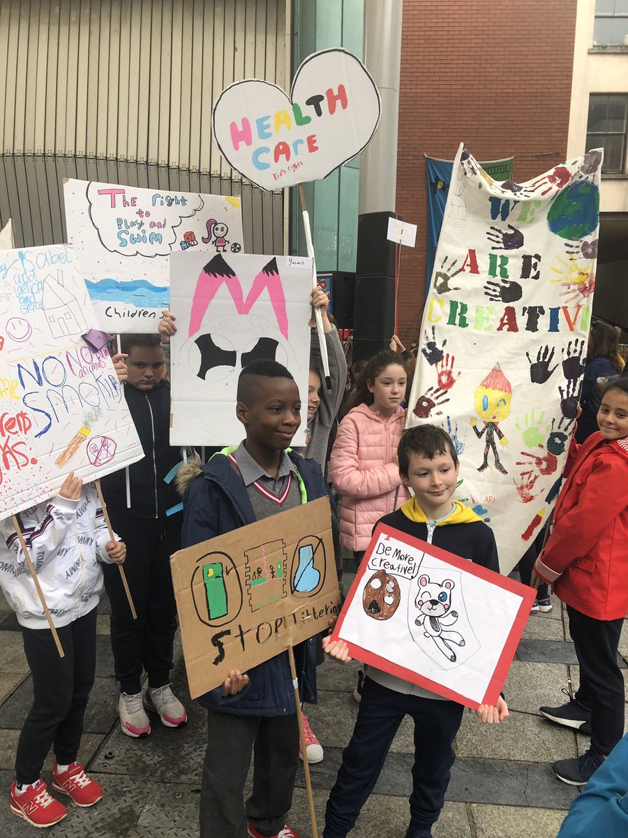 Hundreds Of Children Protest In Dublin