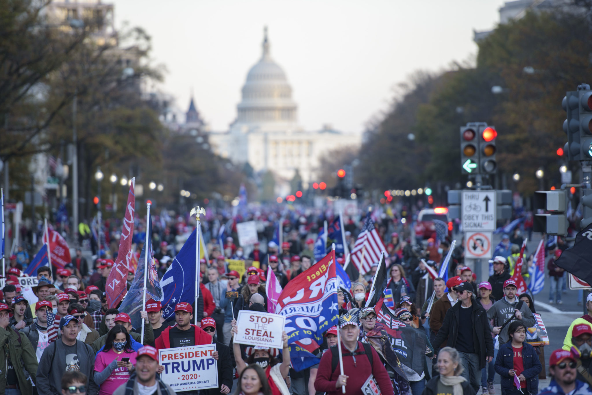 US election: One person stabbed, 20 arrested after protests in ...
