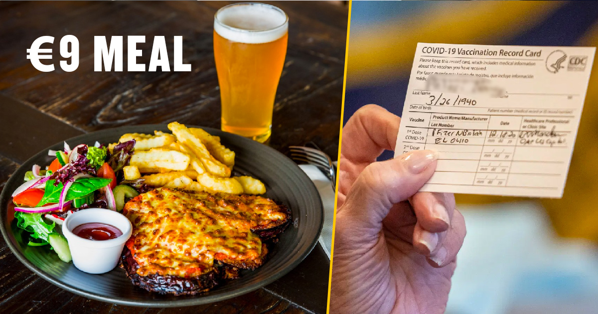 €9 Meal Rule And Time Limits Not Required For Outdoor Dining