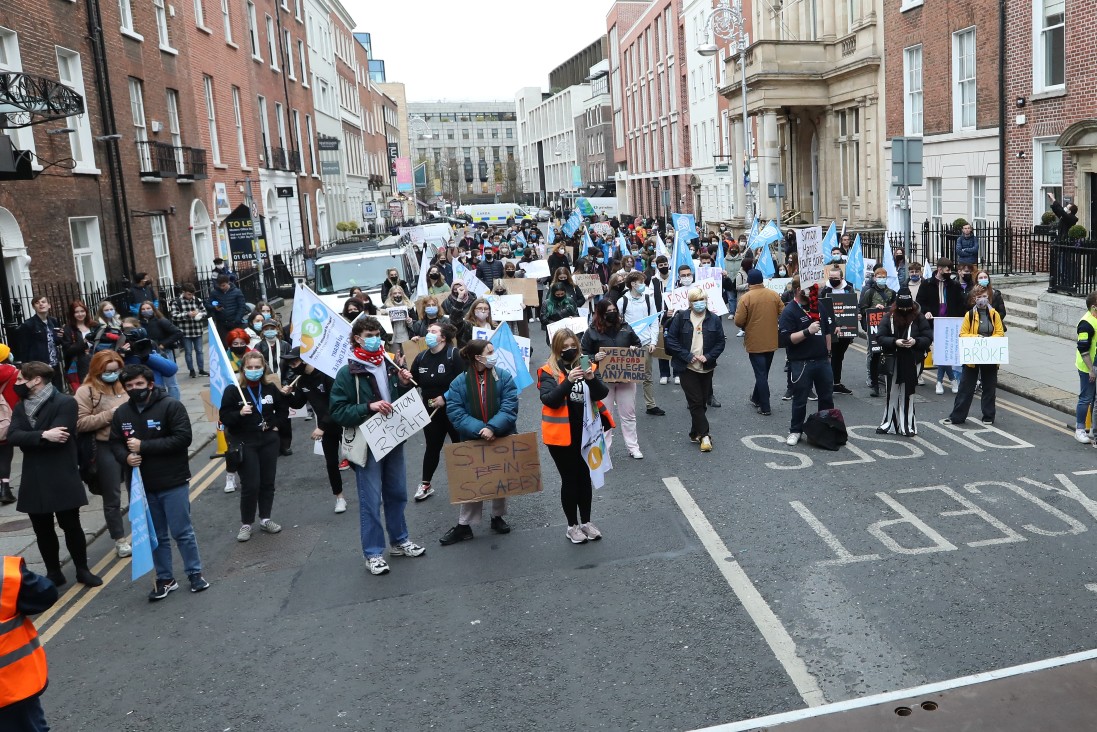 'Most days I can't afford food' - Students protest over high cost of ...