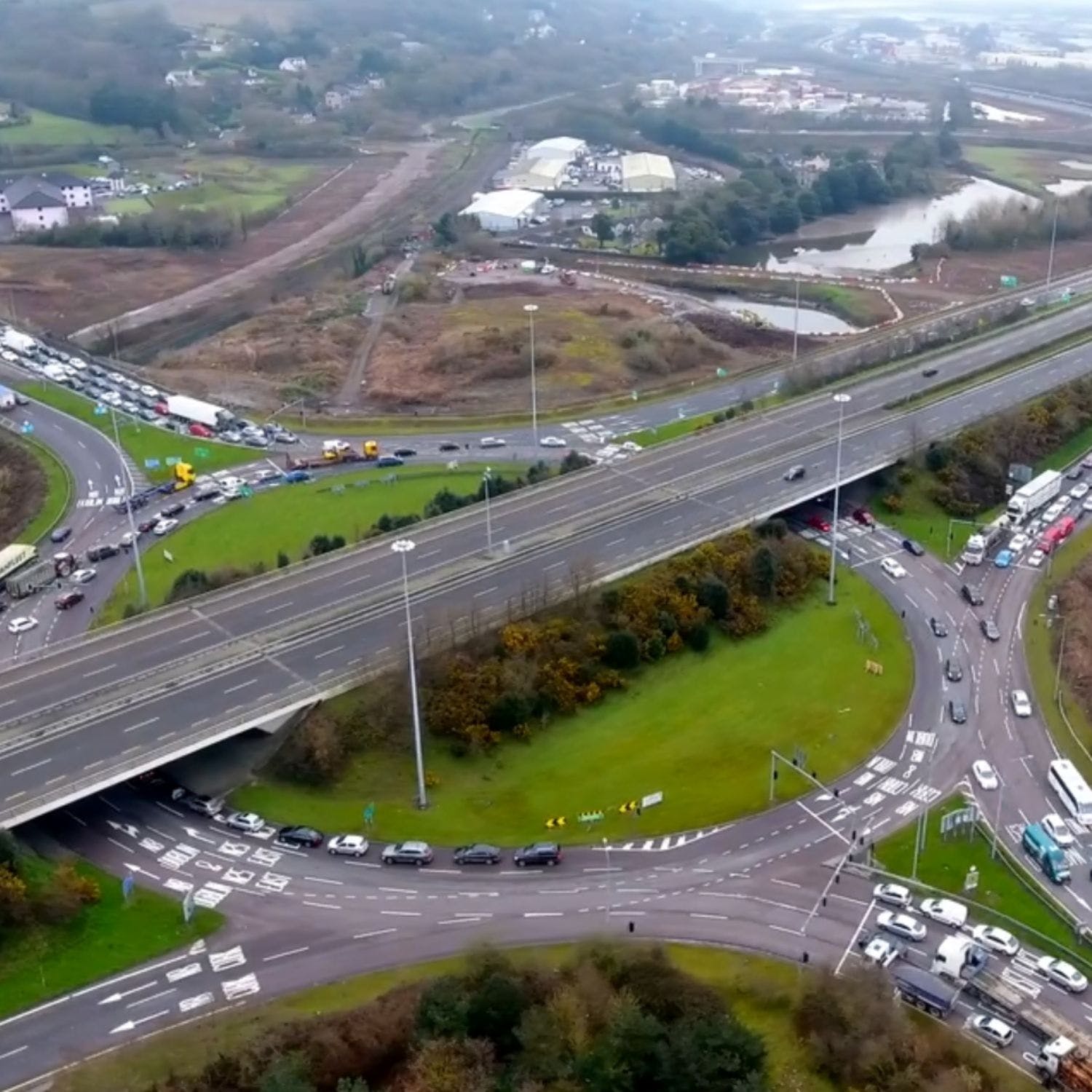 Dunkettle Interchange traffic 'has shut the city down' | Newstalk