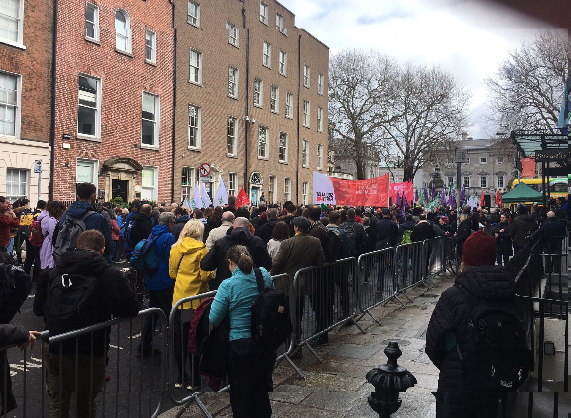 WATCH: Hundreds protest in Dublin over ending of the eviction ban ...