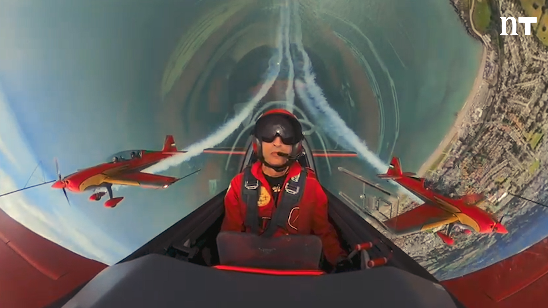 WATCH: Kieran Cuddihy goes aerial with the Royal Jordanian Falcons ...