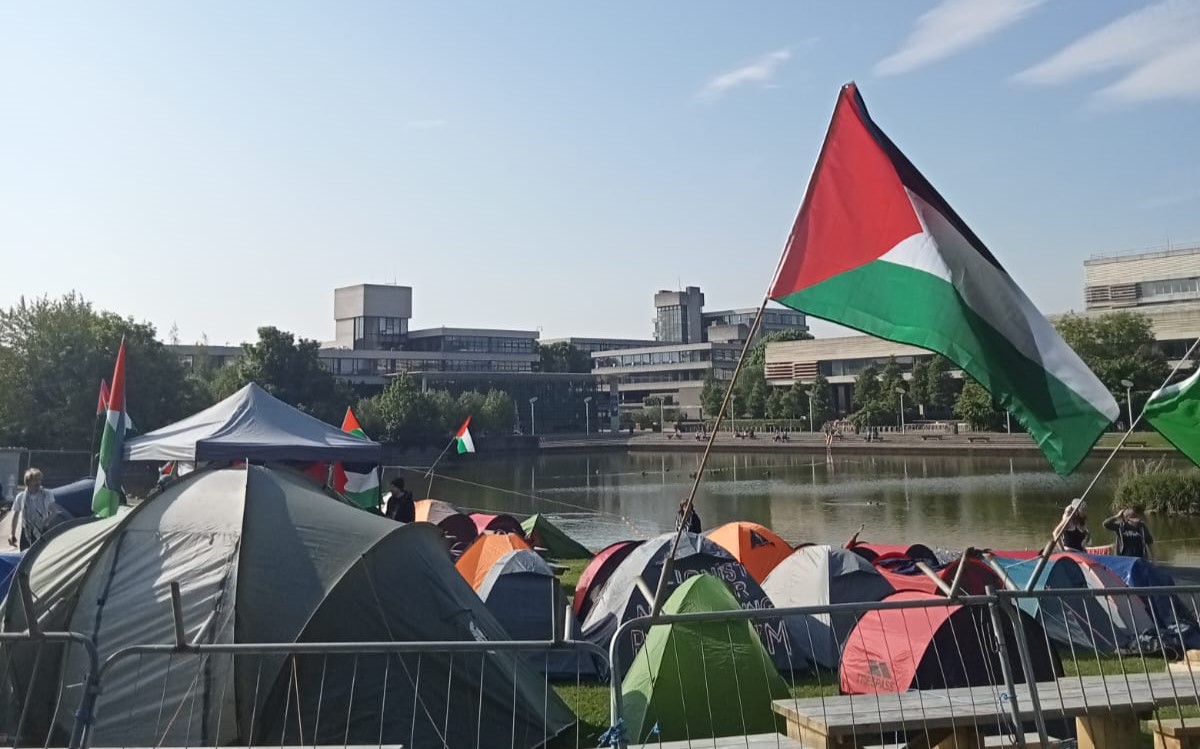 UCD students begin BDS encampment following success of Trinity protest ...