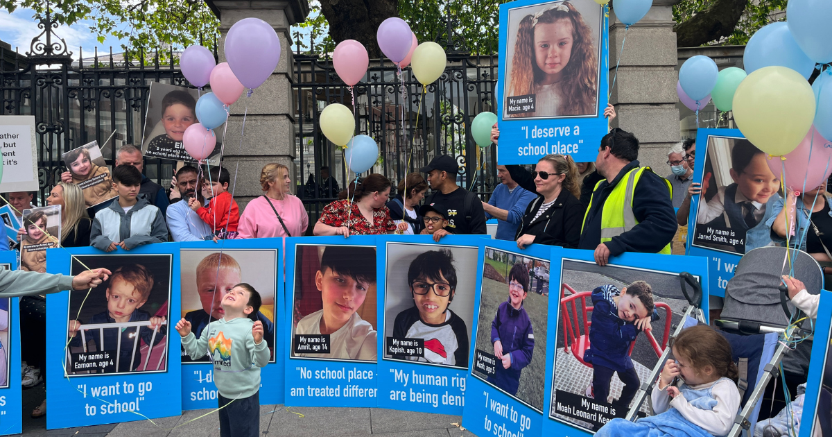 Autistic children without school places join Dáil protest: 'Just ...