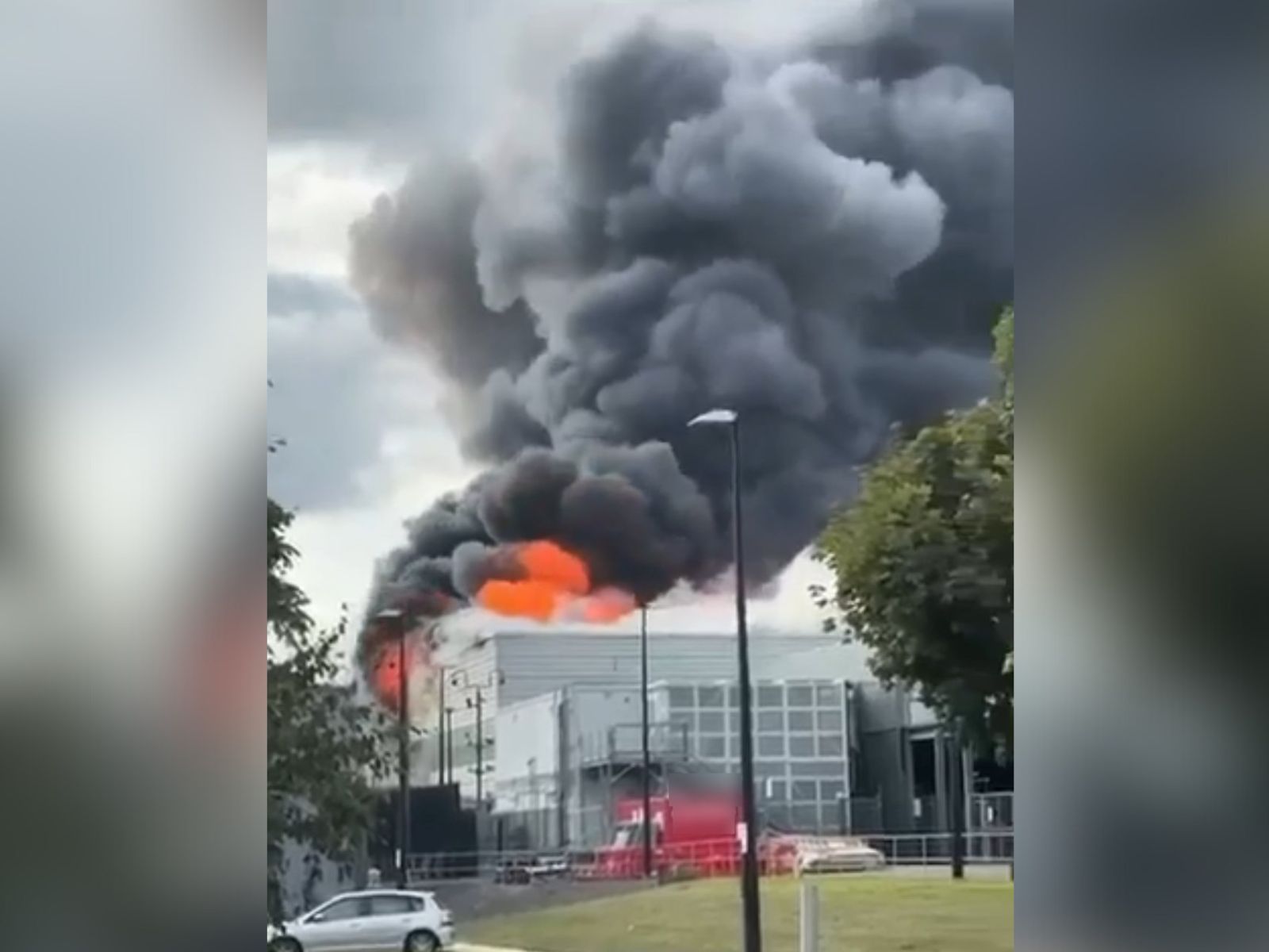 Fire engines battle major blaze at industrial estate in north Dublin ...