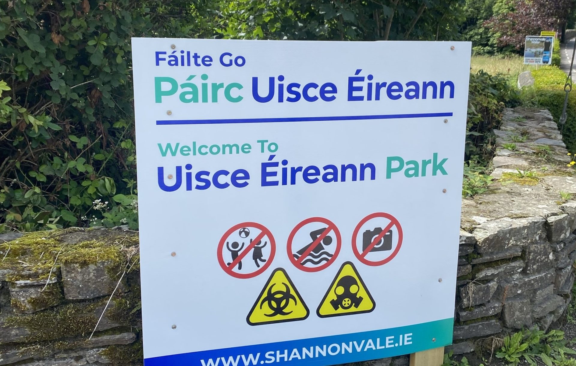 Cork park renamed 'Uisce Éireann Park' by locals over septic tank smell ...
