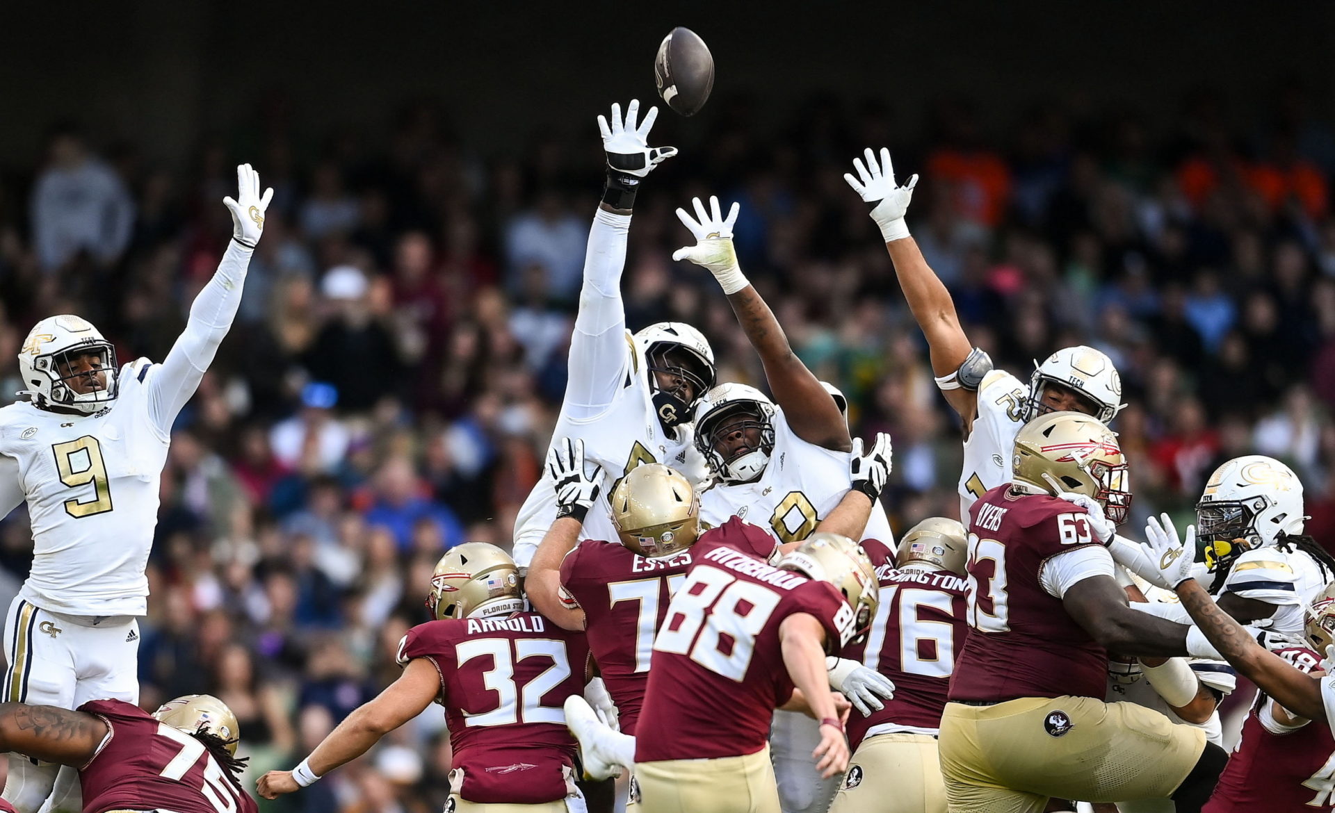 In photos: Georgia takes surprise victory at American Football game ...