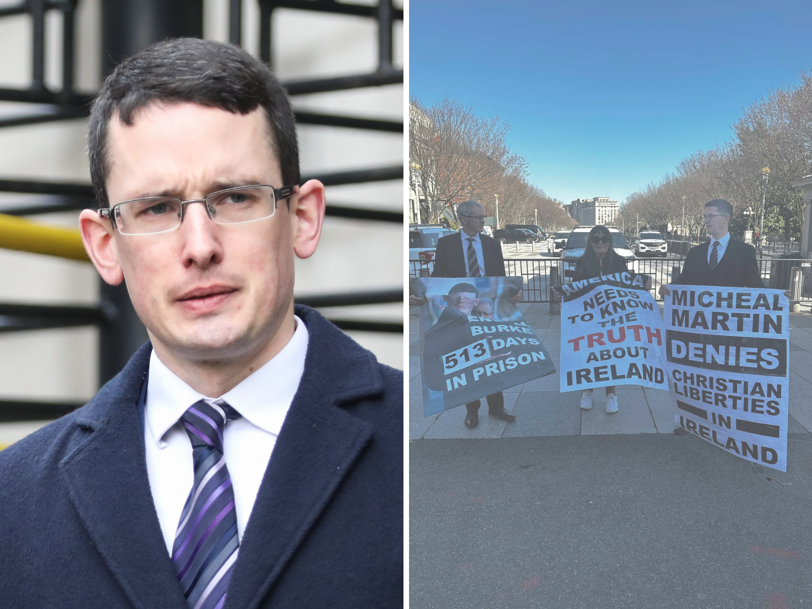 Burke family arrive at White House to protest Taoiseach | Newstalk