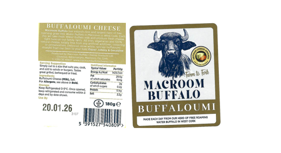 Food Safety Authority of Ireland recalls a batch of Macroom Buffalo ...
