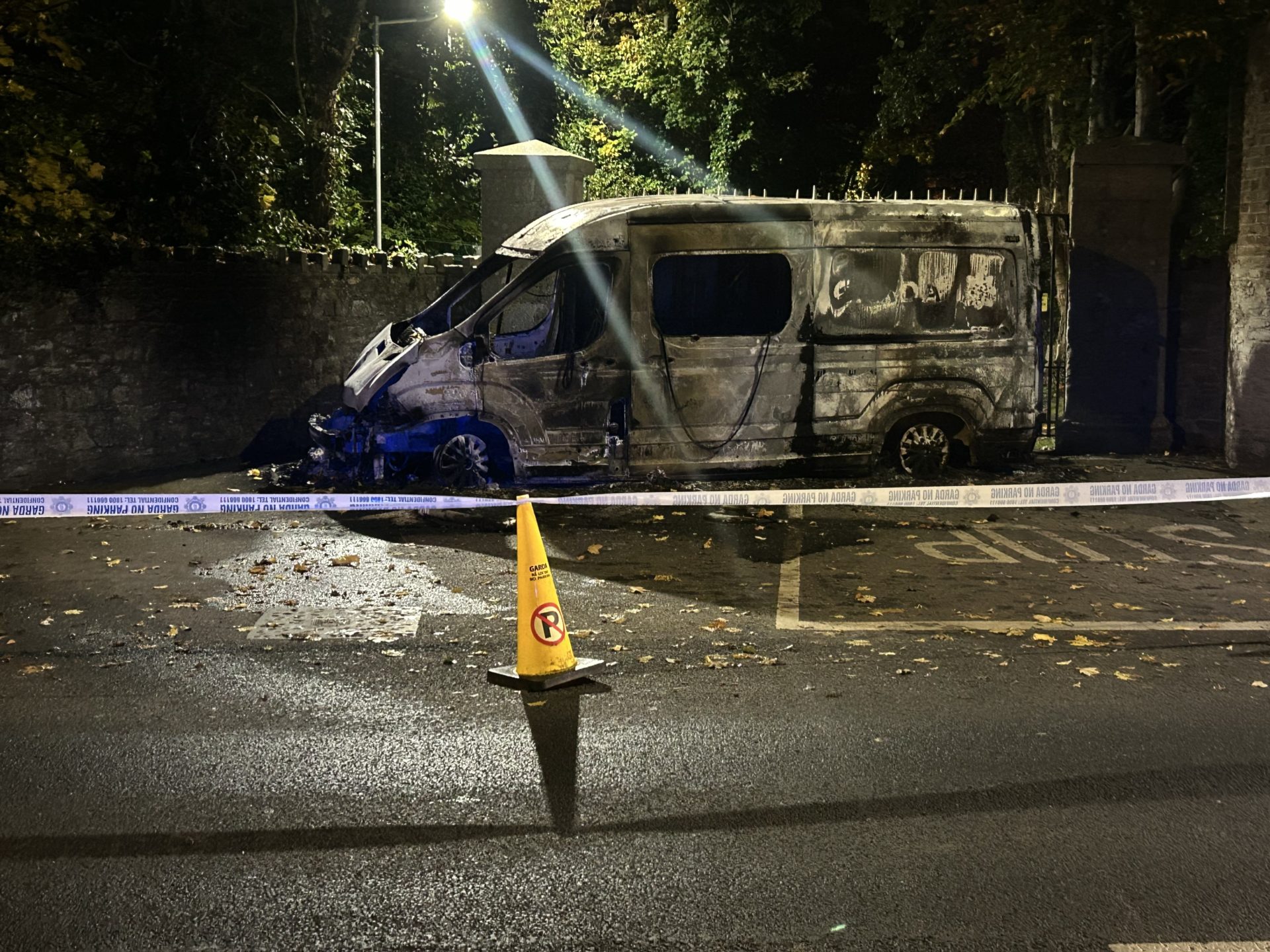 Six Arrested As Garda Van Set On Fire At Citywest Protest | www.98fm.com