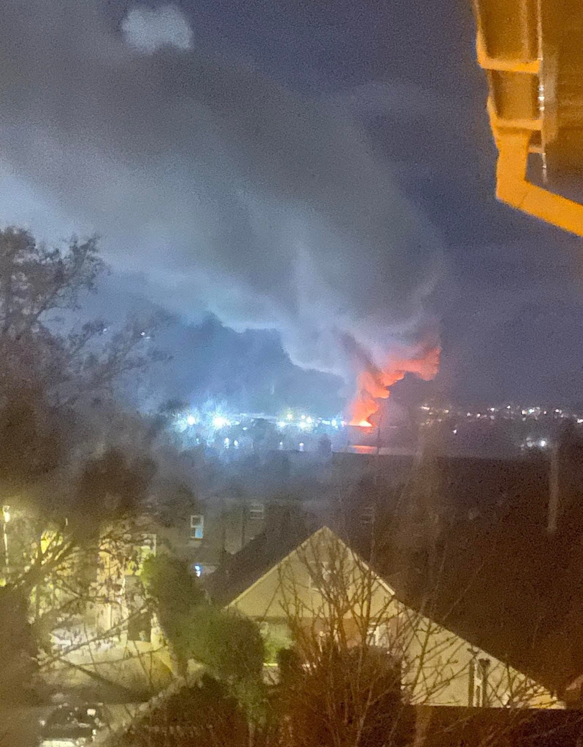Trucks And Building Badly Damaged By Fire In Cork